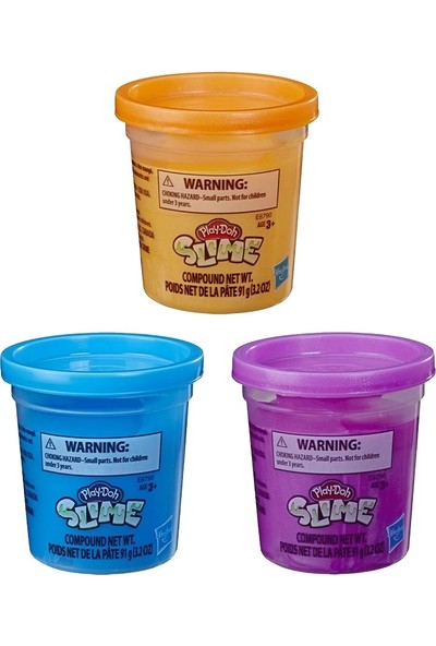 Play-Doh Slime 3'lü Hamur Metalik Turuncu + Metalik Mavi + Metalik Mor Play-Doh Slime 3'lü Hamur Metalik Turuncu + Metalik Mavi + Metalik Mor