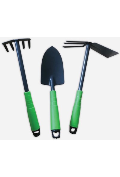 Nettekacmaz 3'lü Bahçe Seti Tırmık Kürek Çapa Nettekacmaz 3'lü Bahçe Seti Tırmık Kürek Çapa