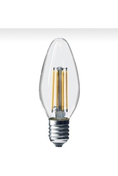 Orbus Dekoratif 4 W E14 Duylu Ince Duy Şeffaf Sarı Işık Rustik LED Ampul Orbus Dekoratif 4 W E14 Duylu Ince Duy Şeffaf Sarı Işık Rustik LED Ampul