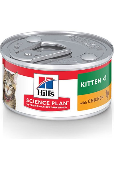 Hills Kitten Tavuklu Yavru Kedi Konservesi 80 gr Hills Kitten Tavuklu Yavru Kedi Konservesi 80 gr