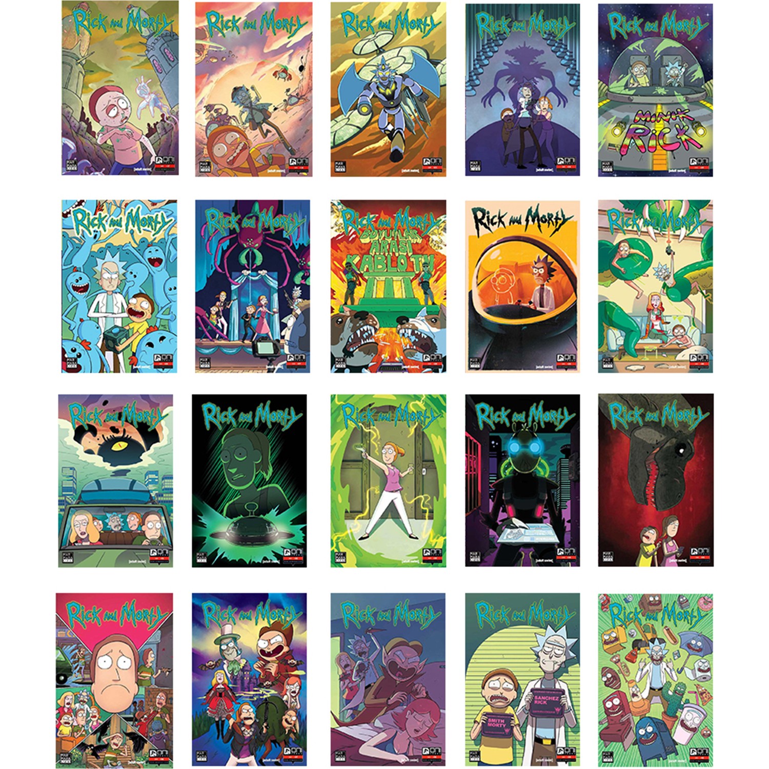 Marmara Çizgi Rick And Morty 1-40 Set - Zac Gorman Kitabı