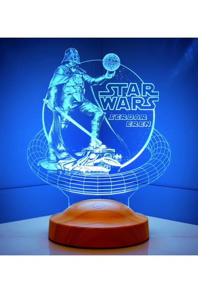 Sevgi Lambası 3D Star Wars Darth Vader Hediyesi Kişiye Özel 3 Boyutlu LED Lamba Sevgi Lambası 3D Star Wars Darth Vader Hediyesi Kişiye Özel 3 Boyutlu LED Lamba