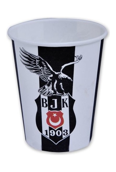 Eminönü Toptancı Beşiktaş Temalı Karton Bardak - 8 Adet