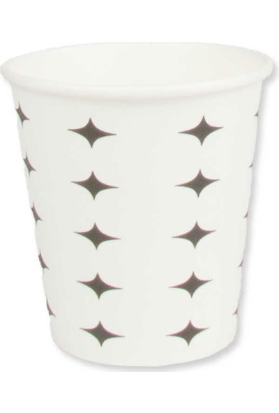Eminönü Toptancı Karton Bardak Yıldız Desenli 4 gr 7 Oz - 50 Adet