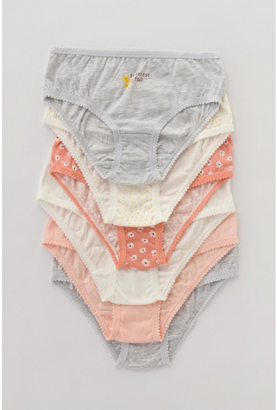 Penti Çok Renkli Kız Çocuk Fall 6lı Slip Külot Penti Çok Renkli Kız Çocuk Fall 6lı Slip Külot