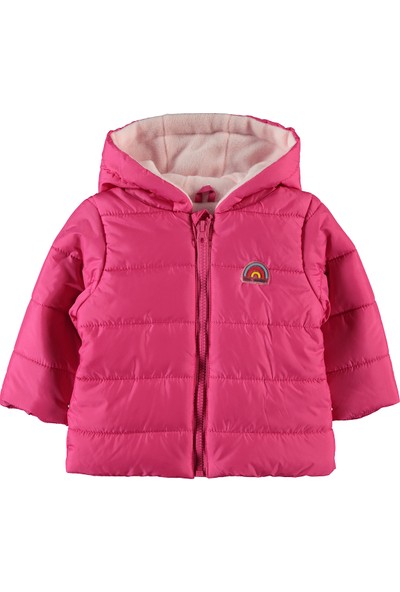 Civil Baby Kız Bebek Kapüşonlu Mont 6-18 Ay Fuşya