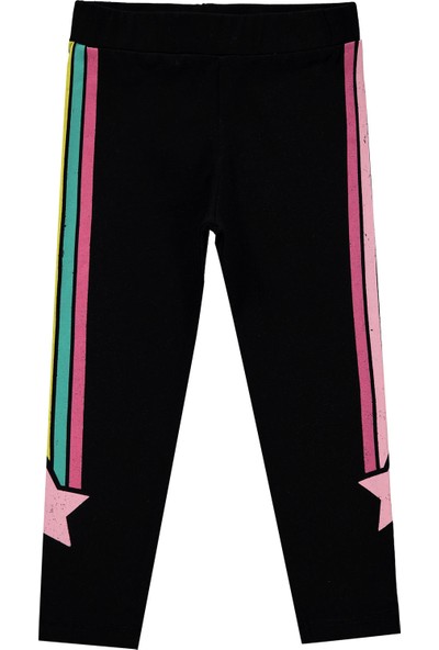 Civil Girls Kız Çocuk Uzun Tayt 2-5 Yaş Siyah