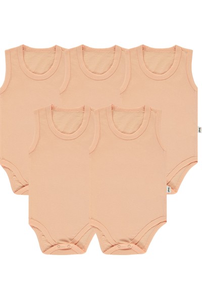 Civil Baby Basic Süprem Bisiklet Yaka 5'li Çıtçıtlı Badi 0-18 Ay Somon Civil Baby Basic Süprem Bisiklet Yaka 5'li Çıtçıtlı Badi 0-18 Ay Somon