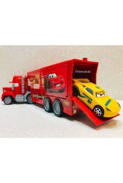 Suden Şimşek Mcqueen Tır 2 Araçlı Kapakları Açılabilen Tır