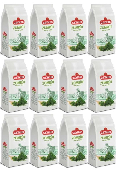 Çaykur Zümrüt Yeşil Çay Pudrası 150GR (12 Li Set)