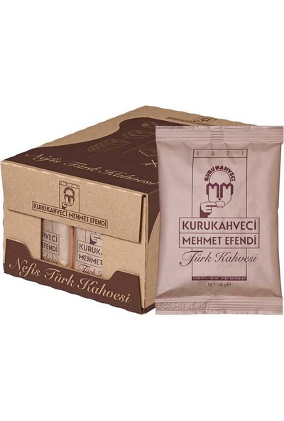 Mehmet Efendi Kurukahveci Türk Kahvesi 100GR (25 Li Set) 1 Koli