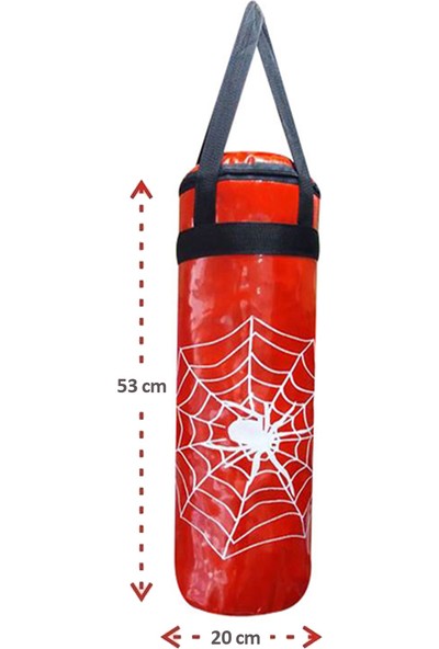 Spor Byfit 53 cm x 20 cm Hazır Dolu Kırmızı Çocuk Boks Kum Torbası Spor Byfit 53 cm x 20 cm Hazır Dolu Kırmızı Çocuk Boks Kum Torbası