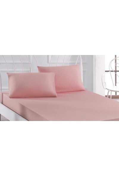 Şanlı 120’LİK Penye Lastikli Çarşaf 120*200 cm (Açık Gül Kurusu)