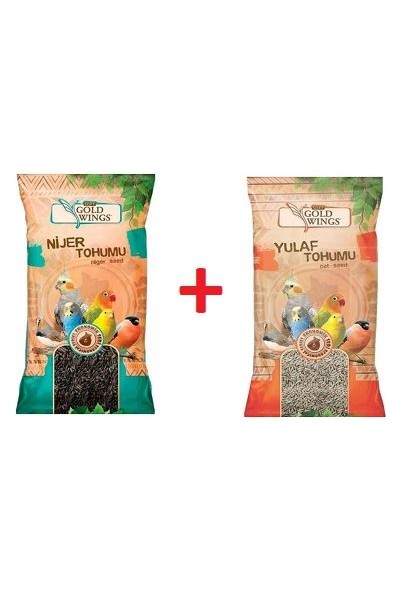 Tuğra Pet Market Gold Wings Nijer Tohumu + Yulaf Tohumu Tuğra Pet Market Gold Wings Nijer Tohumu + Yulaf Tohumu