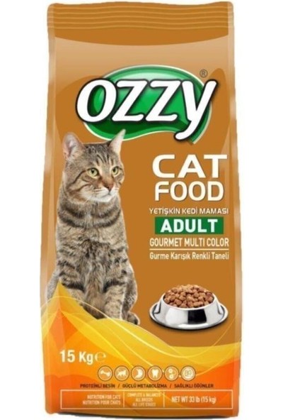 Ozzy Gurme Renkli Taneli Yetişkin Kedi Maması 15 kg Ozzy Gurme Renkli Taneli Yetişkin Kedi Maması 15 kg