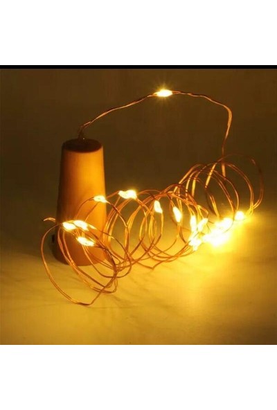 Zayrok Şişe Mantar Tıpa Şeklinde Dekorasyon 2 Metre Peri LED Zayrok Şişe Mantar Tıpa Şeklinde Dekorasyon 2 Metre Peri LED