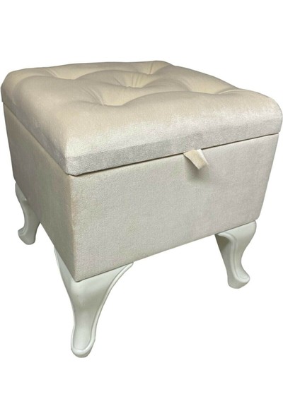 Ertok Sandıklı Puf Koltuk Krem