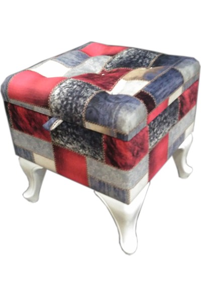 Ertok Sandıklı Puf Koltuk Ekoseli