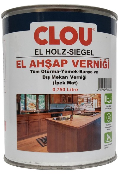 Clou El Ahşap Verniği Parlak El Holz Siegel 750 ml