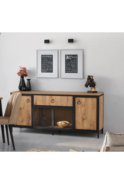 Sivas Gözde Mobilya Karo Yemek Odası Konsol Büfe