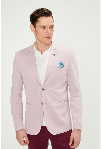 Cekmon Dirsekte Yama Detaylı Düz Renk Erkek Ceket Cekmon Dirsekte Yama Detaylı Düz Renk Erkek Ceket