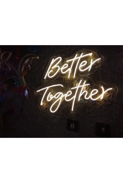 Conceptione Better Together Neon Led Tablo Better 42cm X 21cm Together 58cm X 21cm Toplam 100cm X 42cm Conceptione Better Together Neon Led Tablo Better 42cm X 21cm Together 58cm X 21cm Toplam 100cm X 42cm