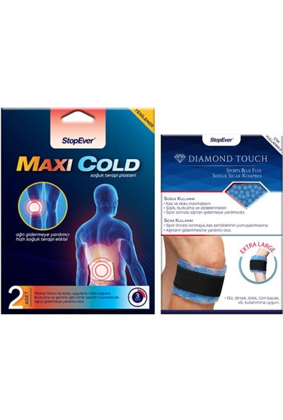 StopEver Stopever Ikili Combo Paket - Stopever Dıamond Touch Sports Blue Flex & Stopever Maxi Cold StopEver Stopever Ikili Combo Paket - Stopever Dıamond Touch Sports Blue Flex & Stopever Maxi Cold