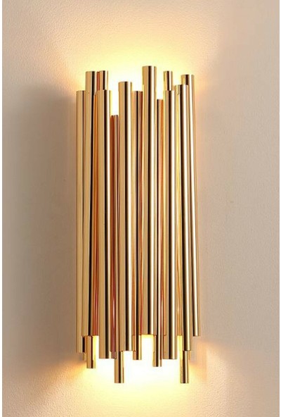 ENG Sarı Mat Altın Modern Aplik