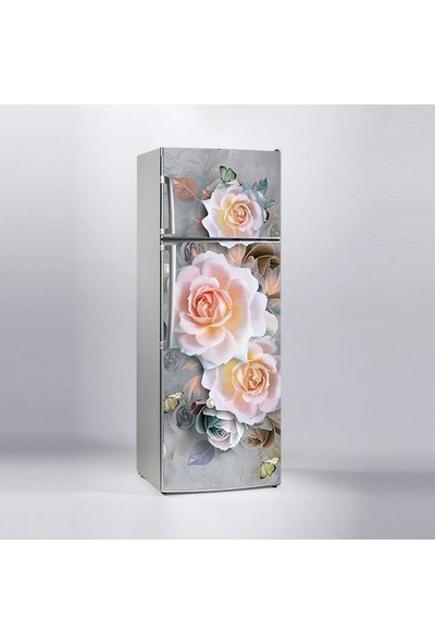 Sticker Art Buzdolabı Sticker Kaplama Dolap Kaplama Etiketi 3D Gül Sticker Art Buzdolabı Sticker Kaplama Dolap Kaplama Etiketi 3D Gül