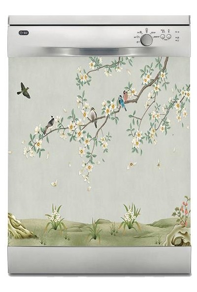 Sticker Art Bulaşık Makinesi Sticker Kaplama Beyaz Eşya Kaplama 3D Ağaç Kuşlar Sticker Art Bulaşık Makinesi Sticker Kaplama Beyaz Eşya Kaplama 3D Ağaç Kuşlar