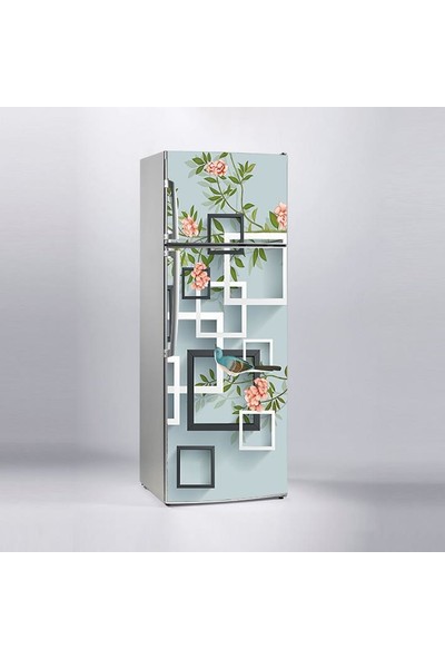 Sticker Art Buzdolabı Sticker Kaplama Dolap Kaplama Etiketi Döşeme Kare Kuş