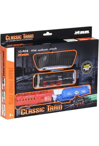 Can-Em Oyuncak TL19 Canem, Klasik Pilli Tren 13 Parça
