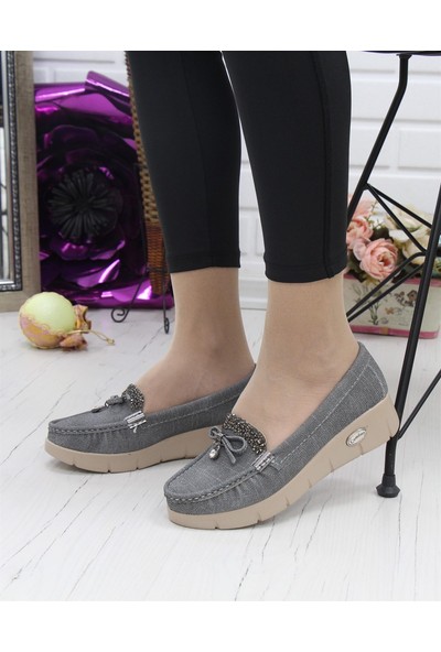 Nesil Shoes Newstar 400 Gri Kot Dolgu Günlük Kadın Yürüyüş Ayakkabısı Nesil Shoes Newstar 400 Gri Kot Dolgu Günlük Kadın Yürüyüş Ayakkabısı
