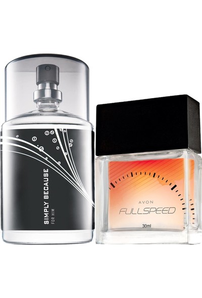 Avon Full Speed ve Simply Because Erkek Parfüm Paketi 80 ml Avon Full Speed ve Simply Because Erkek Parfüm Paketi 80 ml