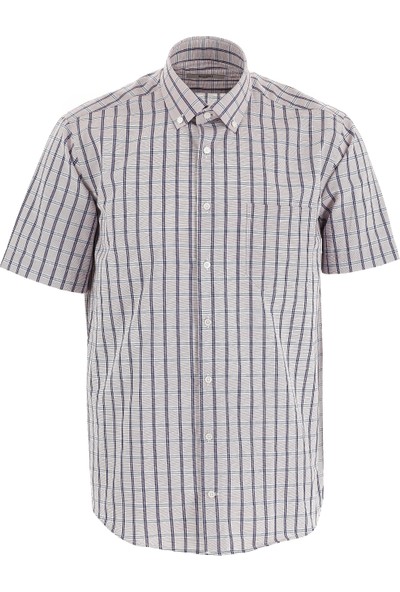 Kiğılı Kısa Kol Regular Fit Ekose Gömlek Kiğılı Kısa Kol Regular Fit Ekose Gömlek