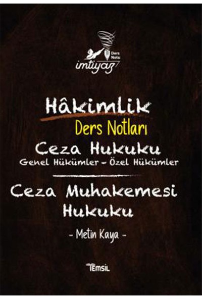 Temsil Kitap İmtiyaz Ceza Hukuku & Ceza Muhakemesi Hukuku Ders Notları Temsil Kitap İmtiyaz Ceza Hukuku & Ceza Muhakemesi Hukuku Ders Notları