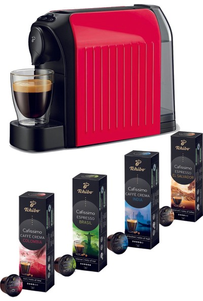 Tchibo Cafissimo Kapsül Kahve Makinesi Easy + Yöresel Kapsül Kahve Seti Tchibo Cafissimo Kapsül Kahve Makinesi Easy + Yöresel Kapsül Kahve Seti