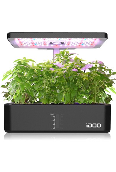 iDoo Hidroponik Bitki Bahçesi 12 Bölmeli Topraksız Tarım