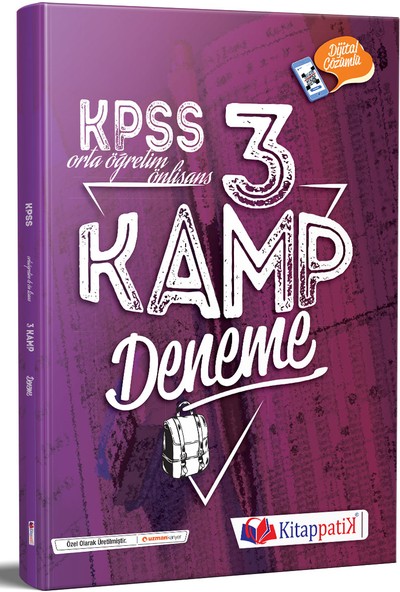 Uzman Kariyer KPSS Lise - Önlisans Genel Yetenek & Kültür Kamp 3 Deneme | Dijital Çözümlü Uzman Kariyer KPSS Lise - Önlisans Genel Yetenek & Kültür Kamp 3 Deneme | Dijital Çözümlü