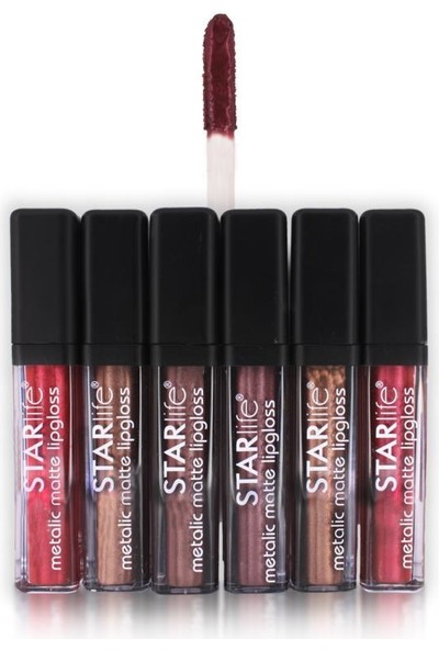 Mujgan Starlife 6'lı Metalik Matte Lipgloss Ruj Seti Mujgan Starlife 6'lı Metalik Matte Lipgloss Ruj Seti