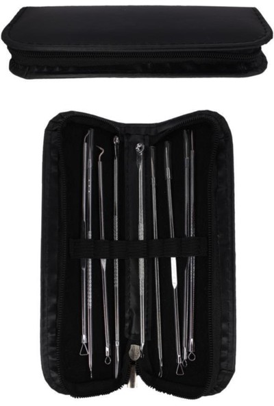 Mujgan Deri Çantalı 9'lu Siyah Nokta Temizleyici Komedon Seti Mujgan