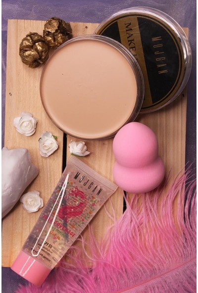 Mujgan 3'lü Makyaj Seti mt Cover Kapatıcı 209 Açık Ton + Unicorn Makyaj Bazı + Tekli Armut Sünger Mujgan Mujgan 3'lü Makyaj Seti mt Cover Kapatıcı 209 Açık Ton + Unicorn Makyaj Bazı + Tekli Armut Sünger Mujgan