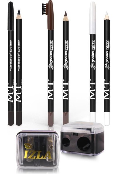 Mujgan 4'lü Set mt Siyah Göz Kalemi + mt Beyaz Göz Kalemi + mt Kahverengi Kaş Kalemi + Izla Açacak Mujgan 4'lü Set mt Siyah Göz Kalemi + mt Beyaz Göz Kalemi + mt Kahverengi Kaş Kalemi + Izla Açacak