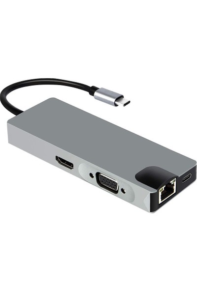 Artvic Macbook Pro Mac Air İçin 8'i 1 Arada USB C Hub Adaptörü Genişletici Thunderbolt 3 (Yurt Dışından) Artvic Macbook Pro Mac Air İçin 8'i 1 Arada USB C Hub Adaptörü Genişletici Thunderbolt 3 (Yurt Dışından)