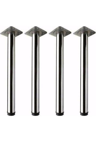 Masa Ayağı 60 mm * 71-74 cm Ayarlı Krom 4 Lü Set Masa Ayağı 60 mm * 71-74 cm Ayarlı Krom 4 Lü Set