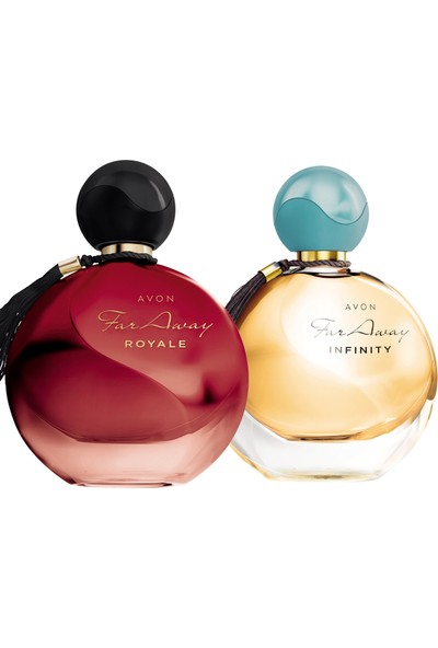 Avon Far Away Infinity ve Far Away Royale Kadın Parfüm PAKETI100 ml Avon Far Away Infinity ve Far Away Royale Kadın Parfüm PAKETI100 ml