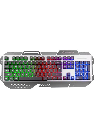 Rampage KB-R74 Gökkuşağı Aydınlatmalı USB Oyuncu Türkçe Q Multimedia Klavye Rampage KB-R74 Gökkuşağı Aydınlatmalı USB Oyuncu Türkçe Q Multimedia Klavye