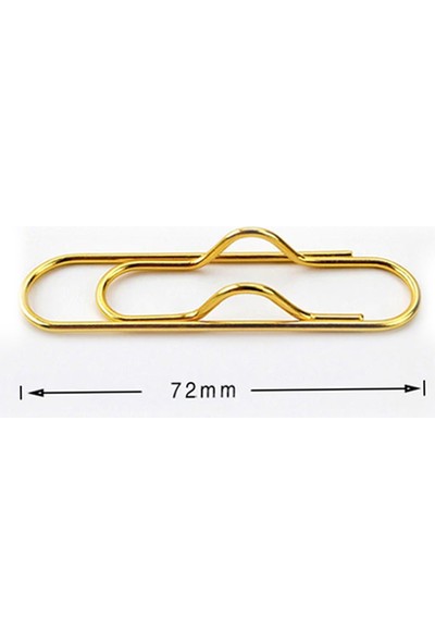 Vox Büyük Ataç Kalem Tutucu Gold 7.2 cm 3'lü Vox Büyük Ataç Kalem Tutucu Gold 7.2 cm 3'lü