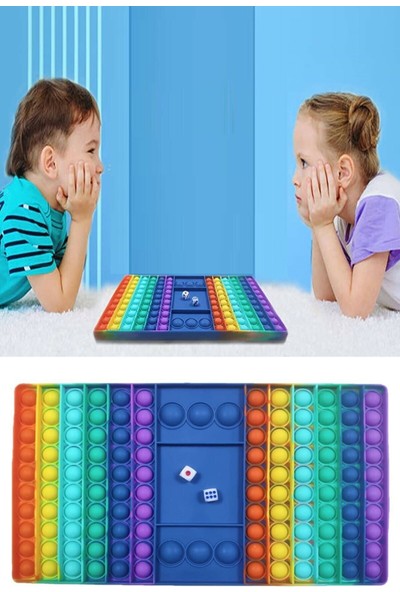 Savasgrup Pop It Push Bubble Fidget Satranç Tavla Popit Zihinsel Stres Giderici Oyuncak Savasgrup Pop It Push Bubble Fidget Satranç Tavla Popit Zihinsel Stres Giderici Oyuncak