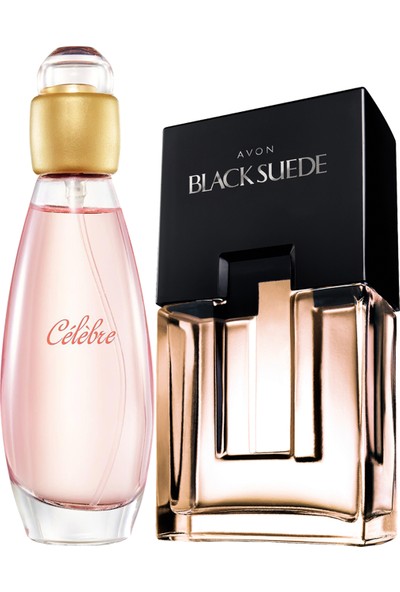 Avon Black Suede Erkek Parfüm ve Celebre Kadın Parfüm Paketi Avon Black Suede Erkek Parfüm ve Celebre Kadın Parfüm Paketi